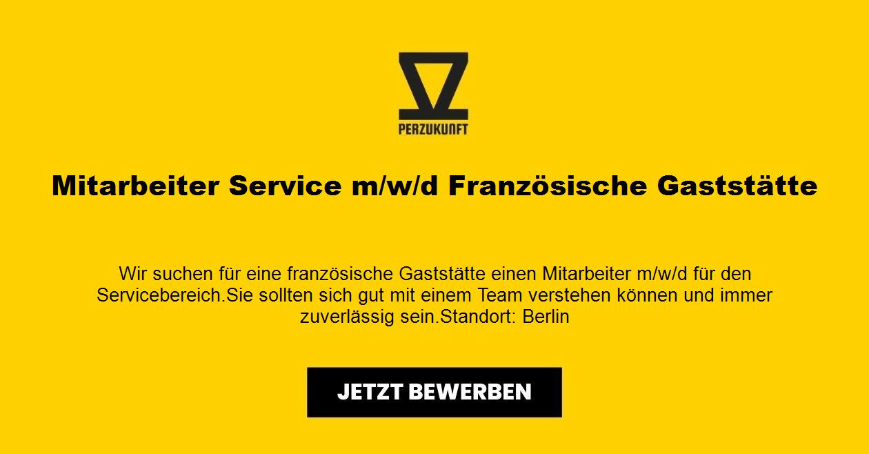Mitarbeiter Service M/W/D Französische Gaststätte | PerZukunft
