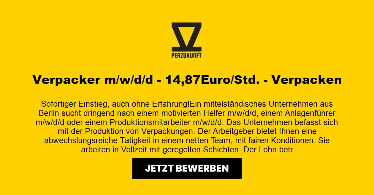 Verpacker M/W/D - 14,87Euro/Std. - Verpacken | PerZukunft